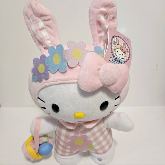 Hello Kitty | Other | Hello Kitty Easter Bunny Suit Animated Plush Side ...